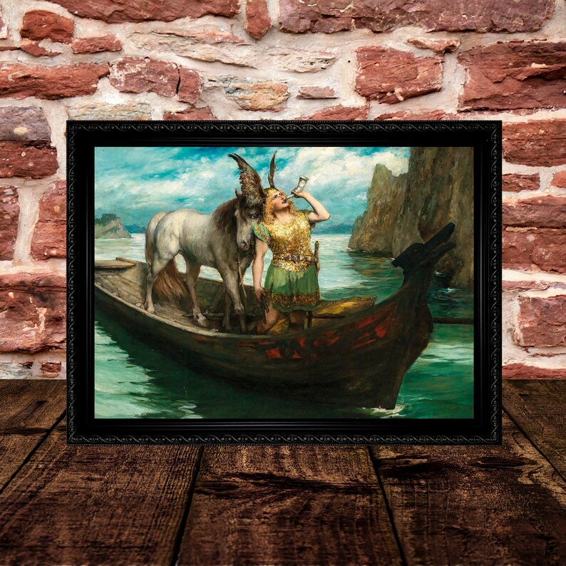 Ragnarok. Heimdall Trumpets His Horn. Pagan Art Print. - Etsy