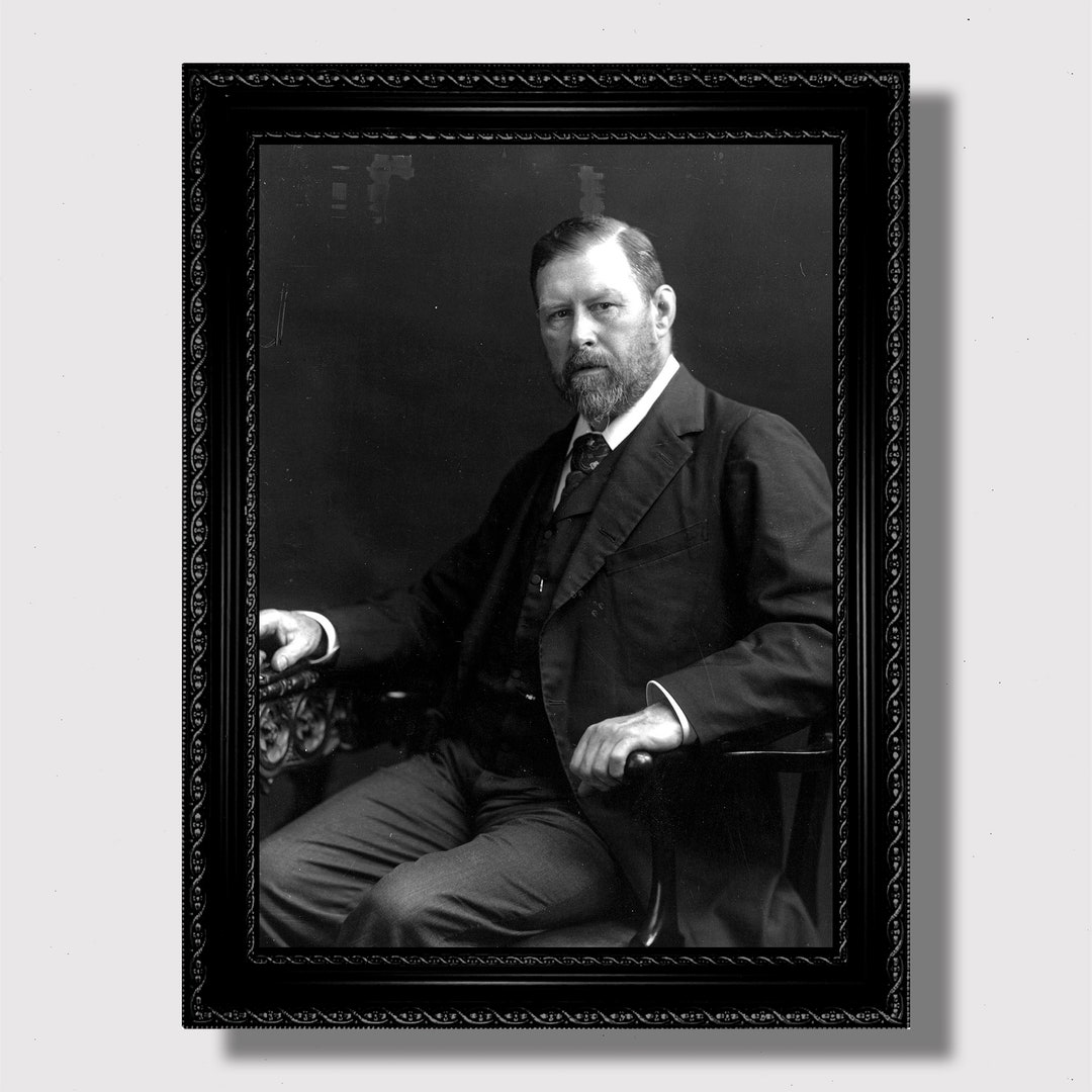 Bram Stoker Vintage Portrait Photo Print – Gothic Author Wall Art ...