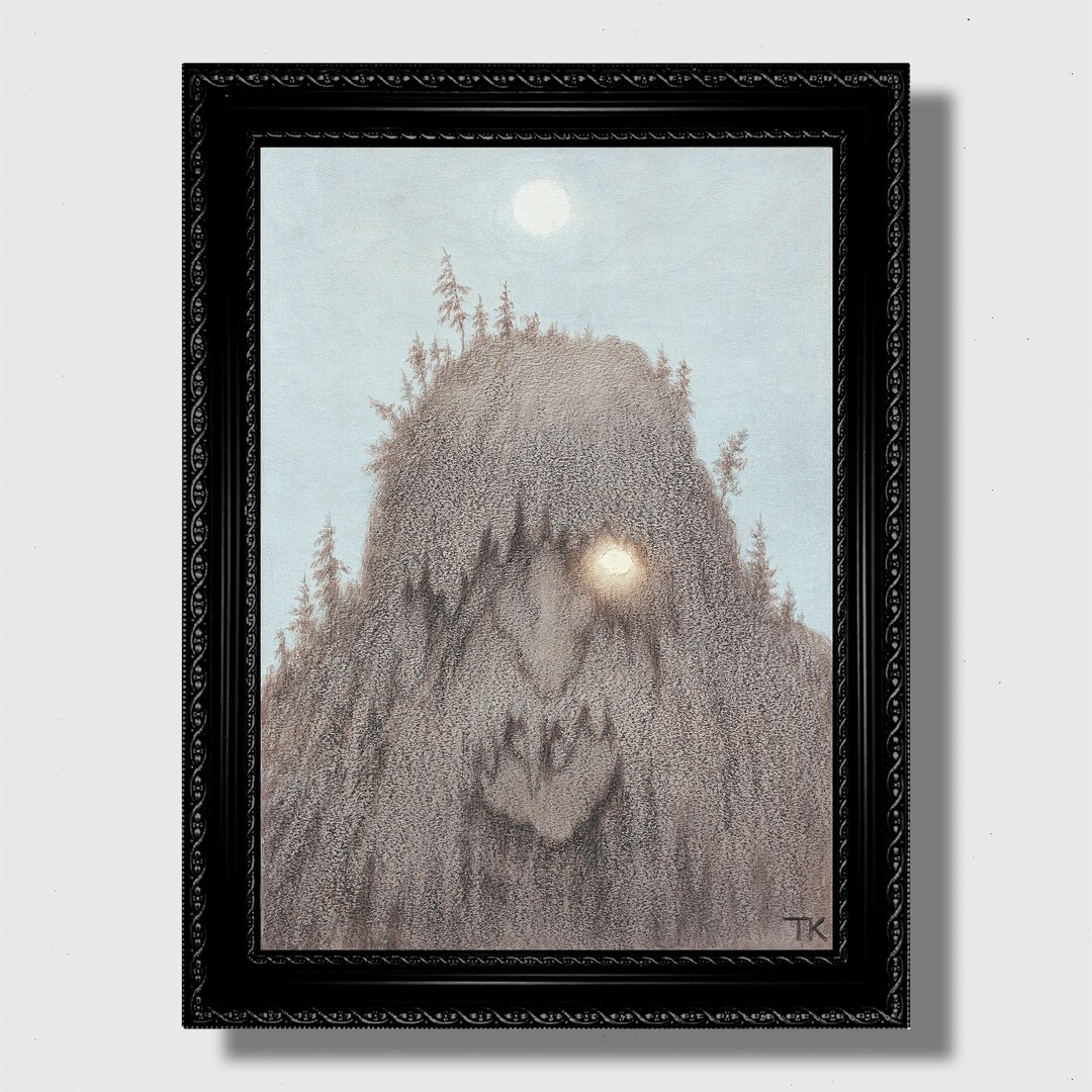 Mythical Forest Troll – Theodor Kittelsen Illustration, Nordic Folklore ...