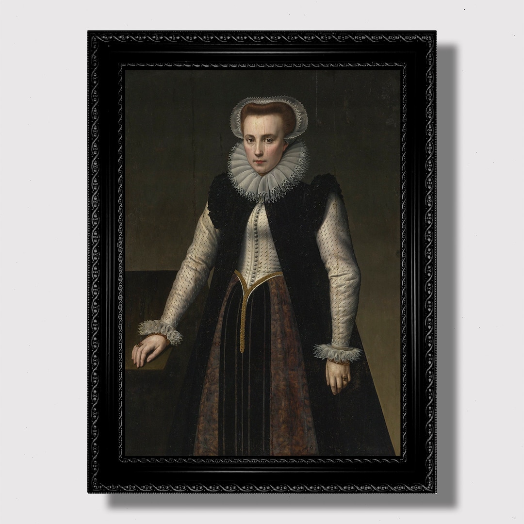The Blood Countess – Elizabeth Bathory Portrait Print, Dark Feminine ...
