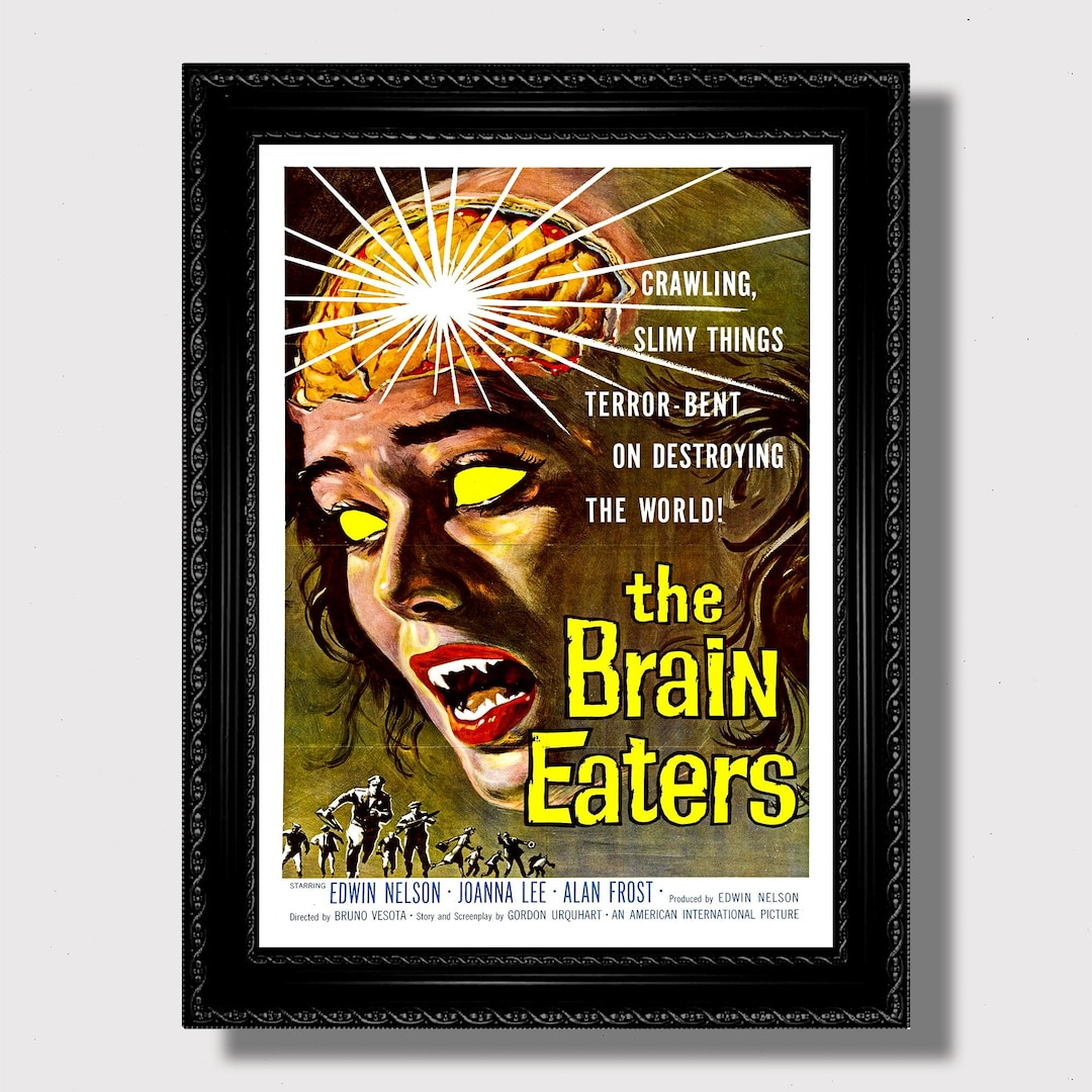 The Brain Eaters 1958 Horror Movie Poster – Vintage Sci-fi Cult Film ...