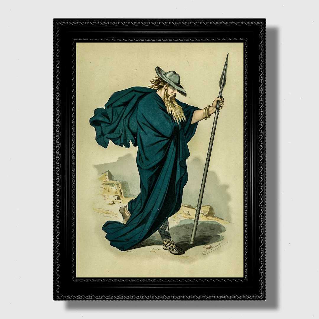 Odin in Disguise – Norse God of Wisdom and Magic, Viking Folklore Wall ...