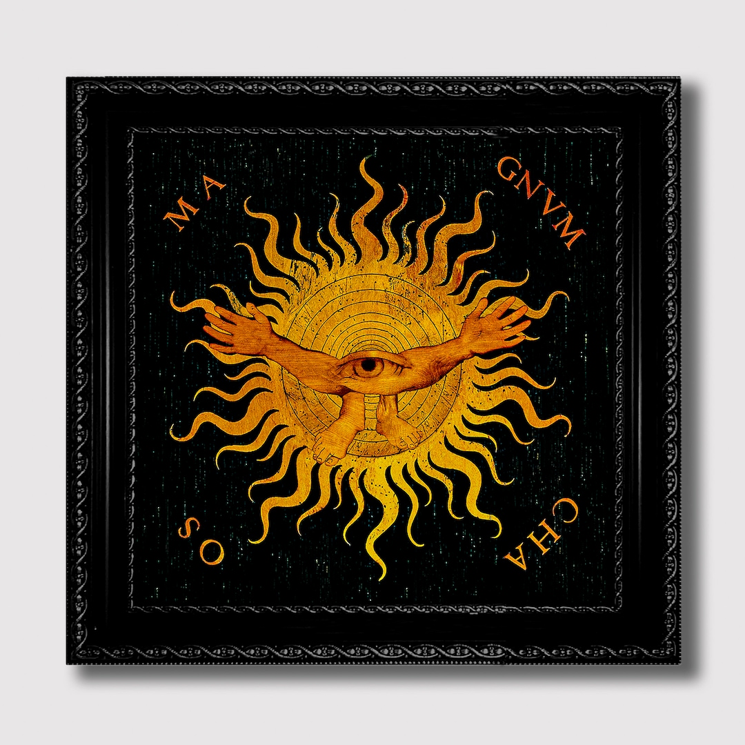 Magnum Chaos Occult Sun With All-seeing Eye – Alchemical Symbol ...