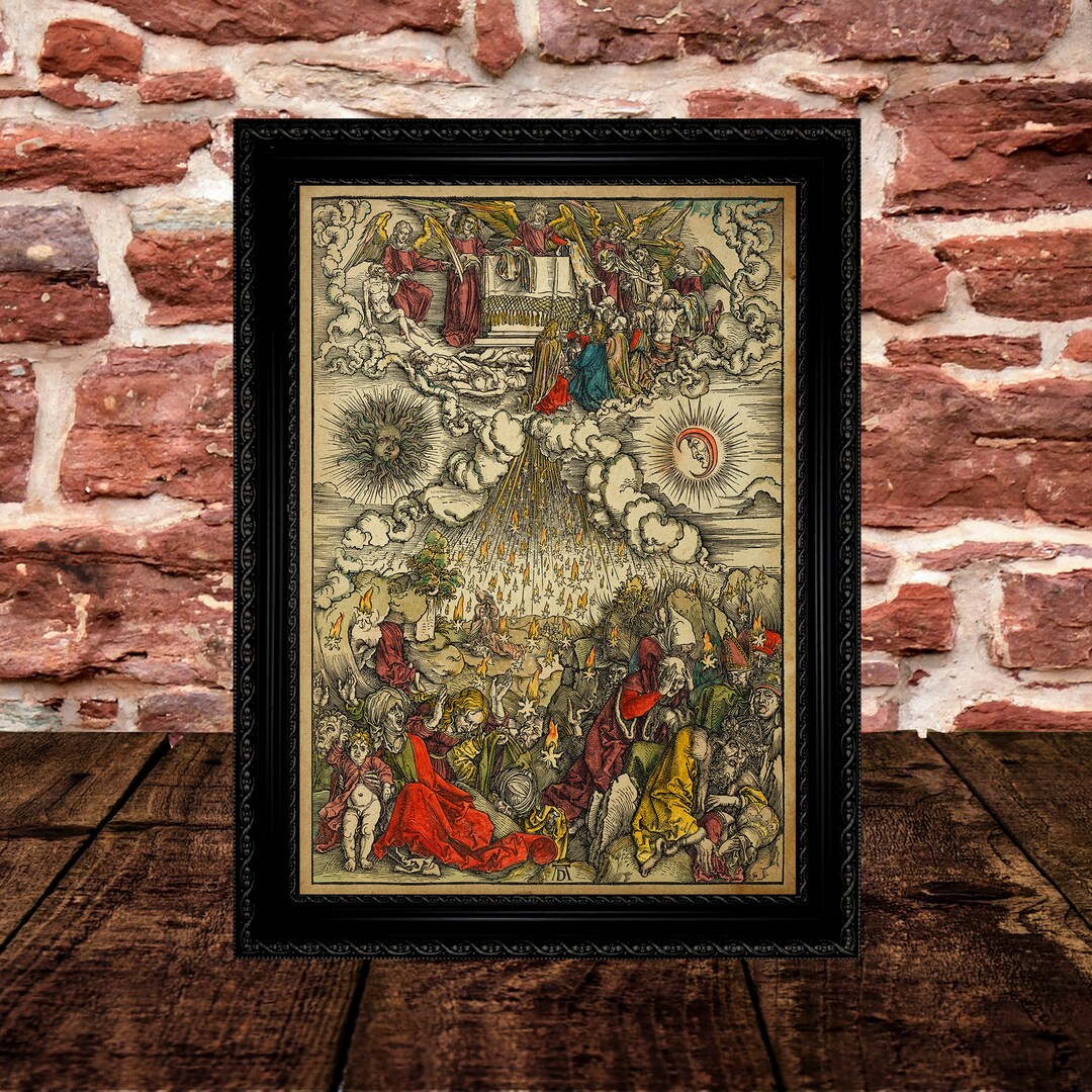 The Opening of the Fifth & Sixth Seals. Apocalyptic Wall Art Decoration ...