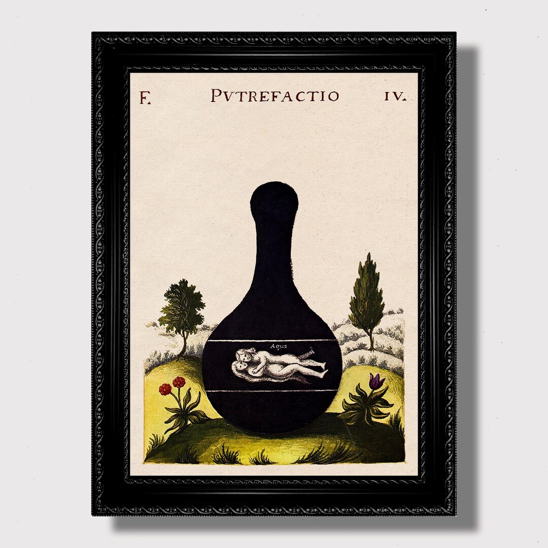 Putrefactio Alchemical Print – Medieval Symbol of Decay and ...