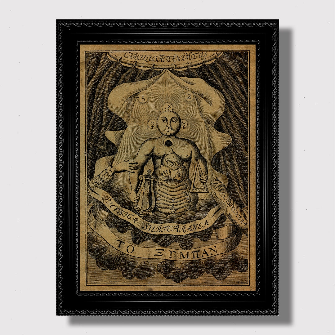 Mystic Physics of the Subterranean World – Hermetic Wall Art Print ...