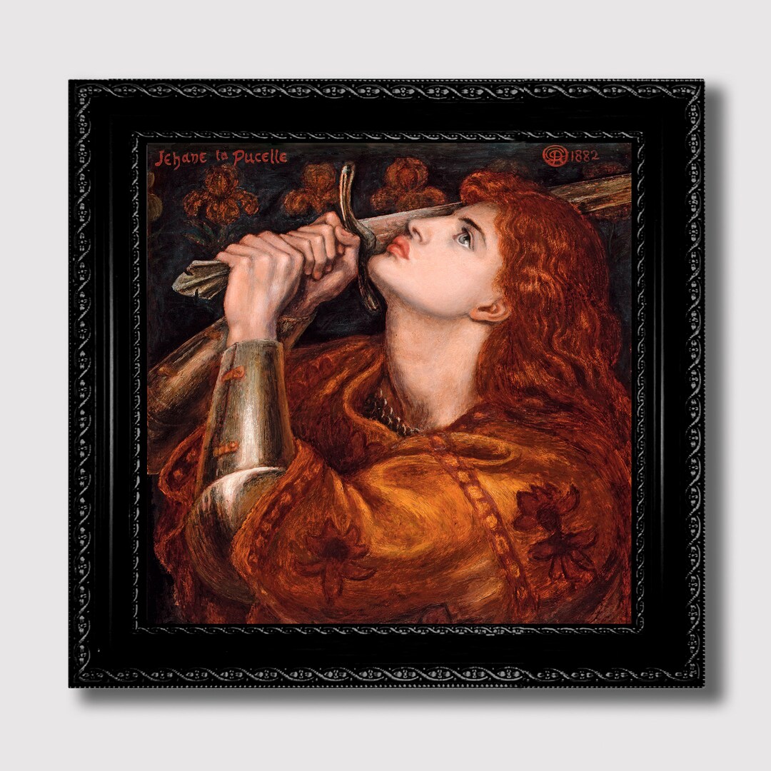 Portrait of Joan of Arc. Pre-raphaelite Painting Print. - Etsy