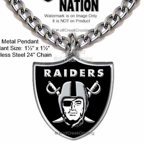 las vegas raiders NFL fan chain necklace - munimoro.gob.pe