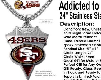 49ers Chain Necklace - Etsy