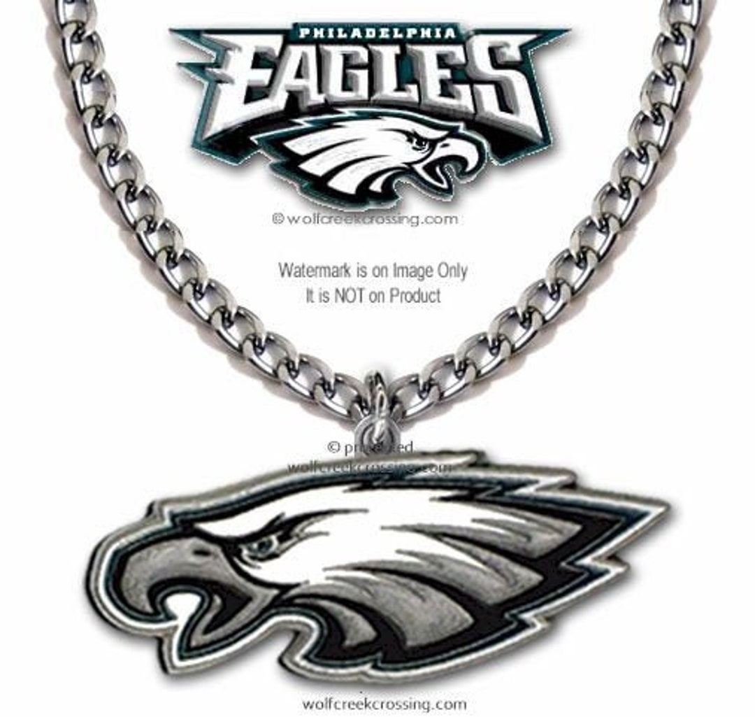 Large Philadelphia Eagles Necklace Stainless Steel Chain - Etsy