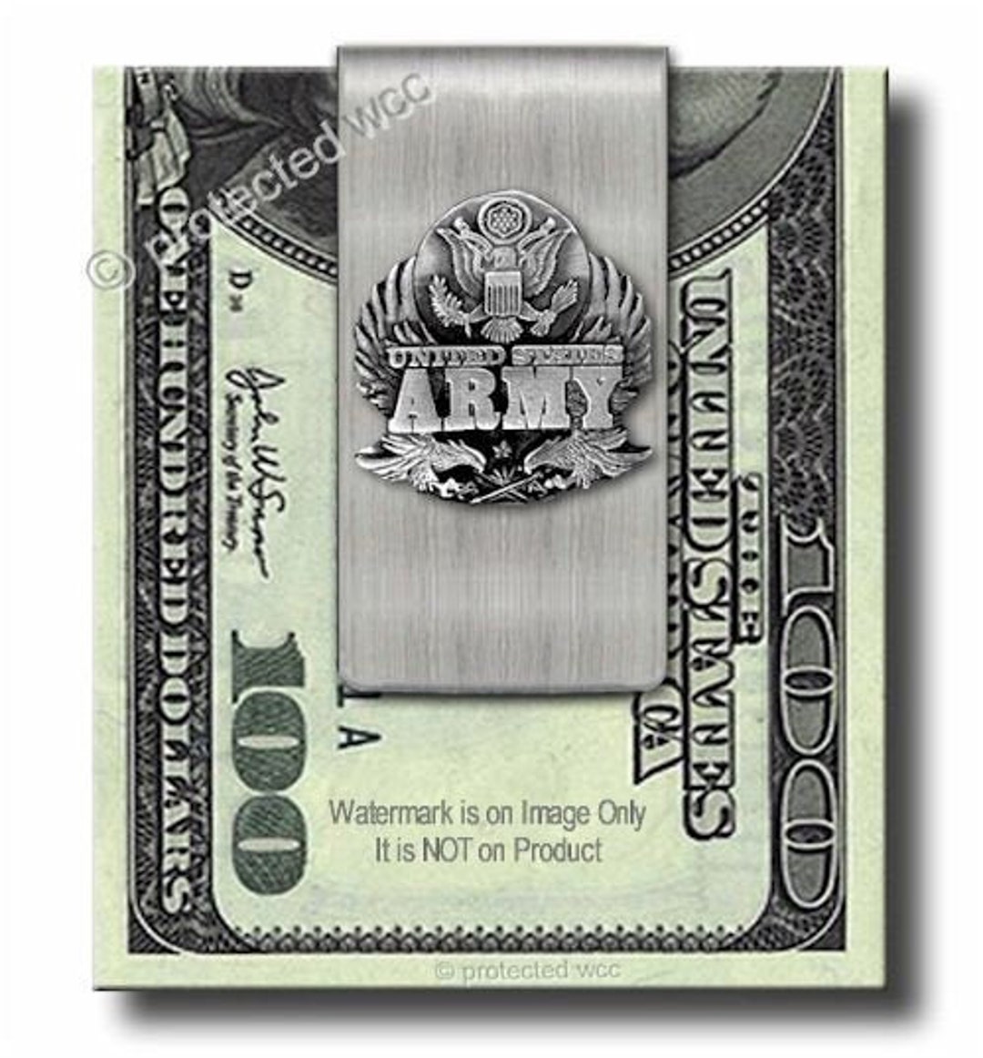 US Army Stainless Steel Money Clip DISCONTINUED Limited Supply Metal ...