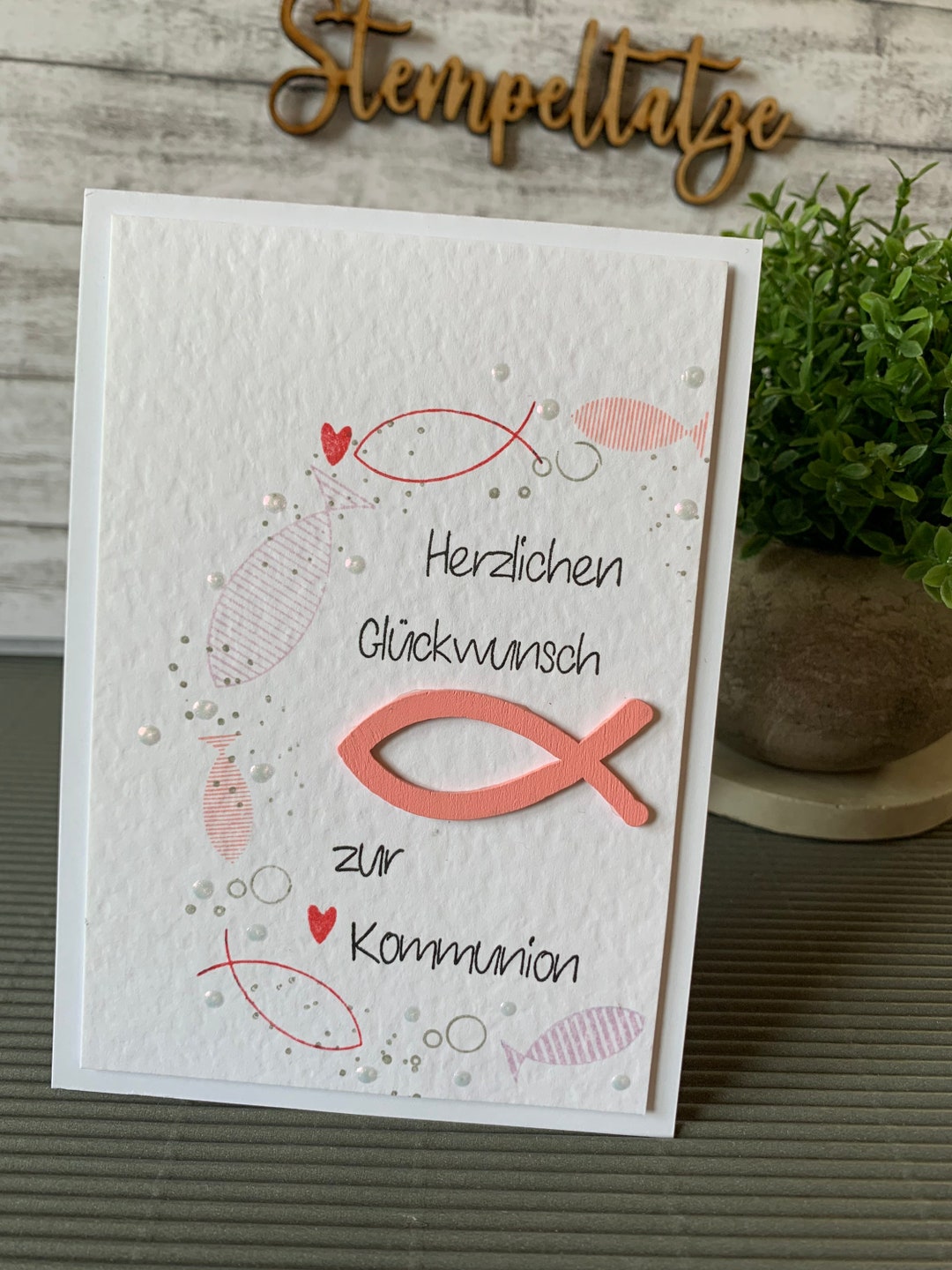 Communion Communion Card Congratulations on Communion Fish no Shipping ...