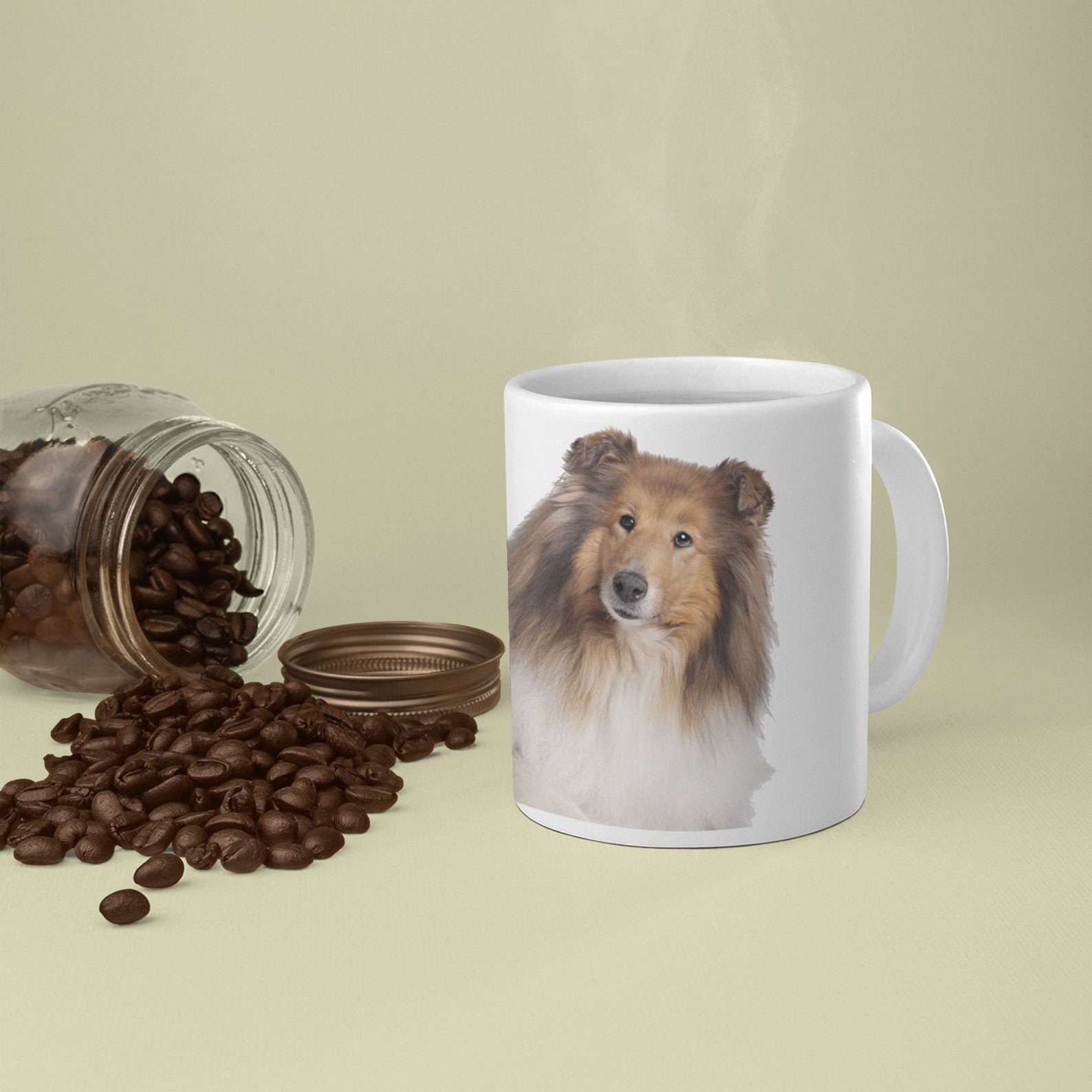 Rough Collie Mug Rough Collie Owner Gift Rough Collie Print Mug - Etsy ...