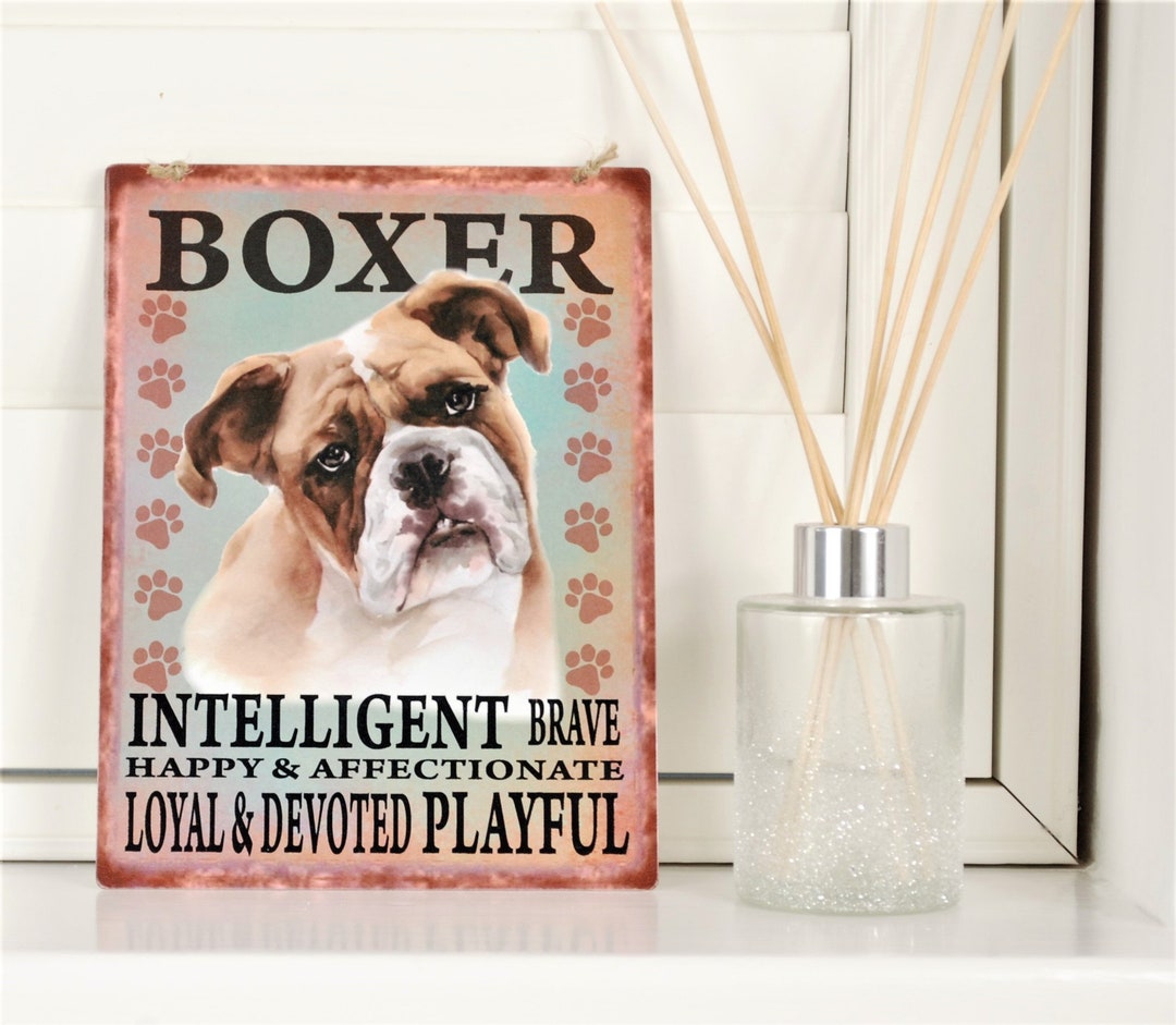 Boxer Dog Sign, Boxer Dog Gifts - Etsy