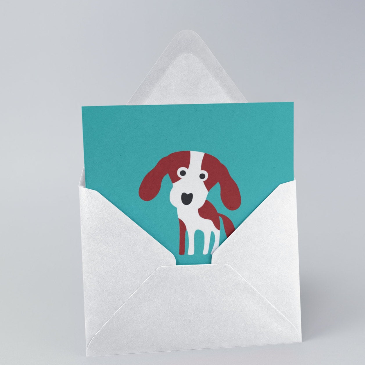 Funny Dog Card Cartoon Dog Card - Etsy