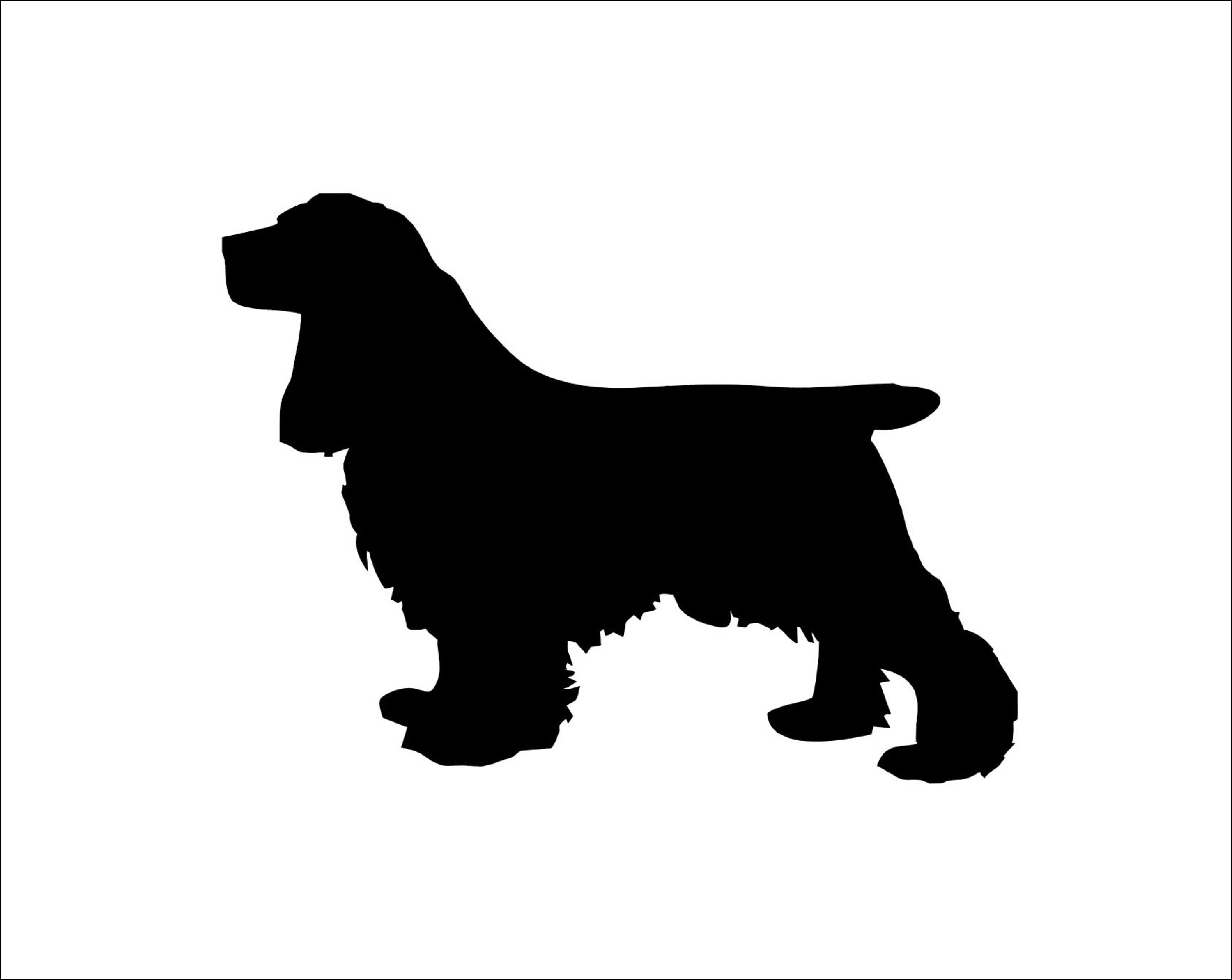 Cocker Spaniel pegatina de coche Cocker Spaniel silueta | Etsy