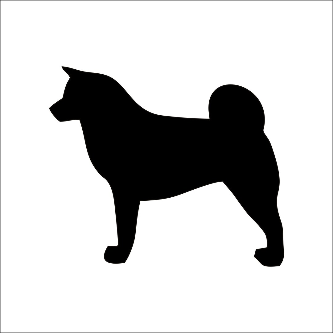 Dog Sticker - Akita Car Sticker - Akita Silhouette Sticker - Akita ...