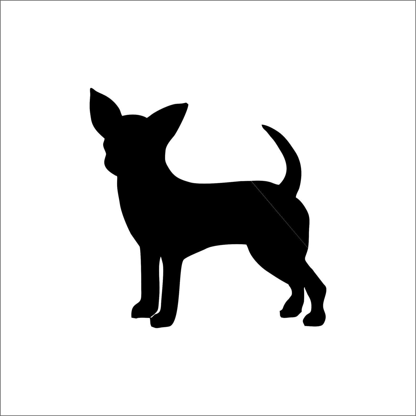 Calcomanía chihuahua Calcomanía de autos chihuahua | Etsy