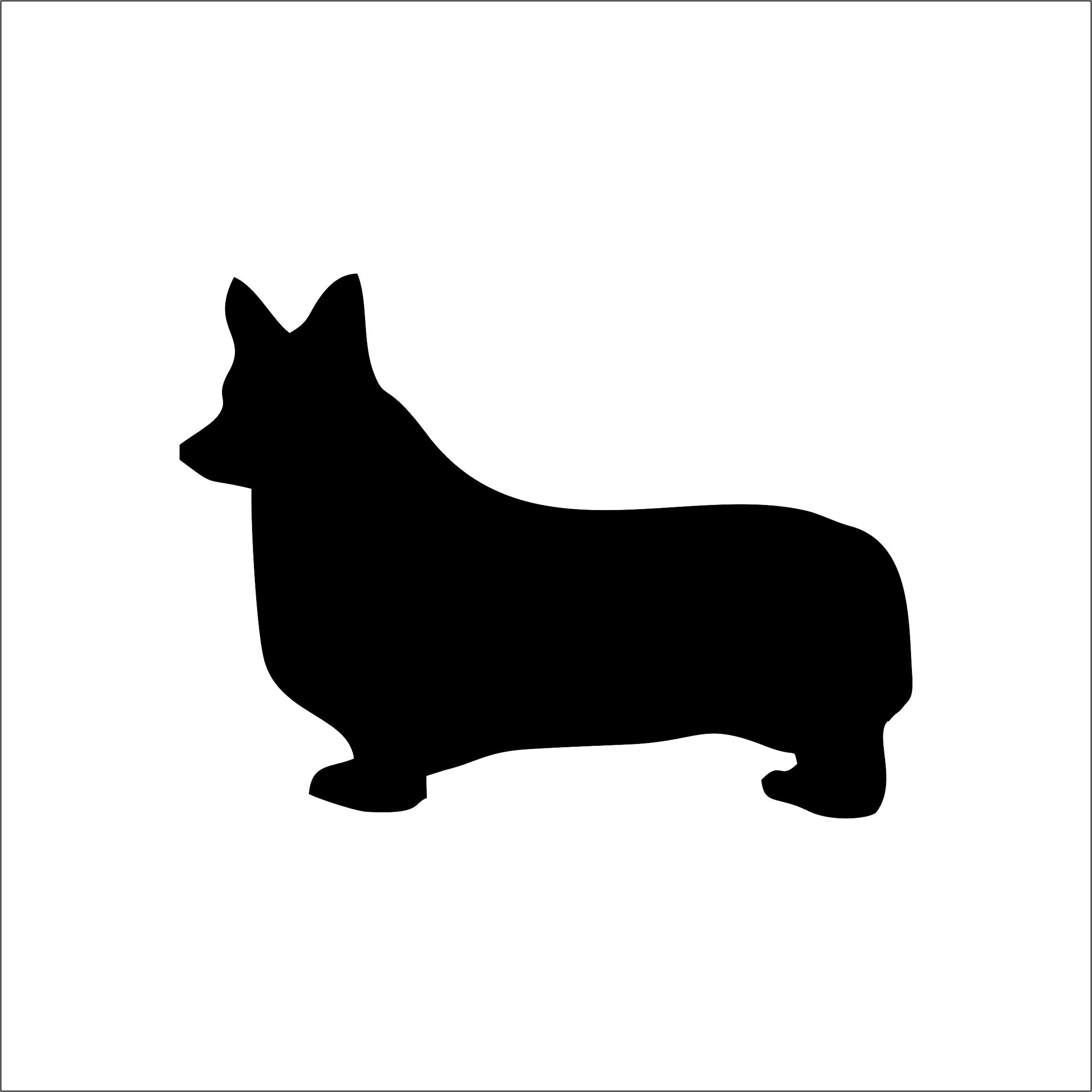 Dog Stickers, Corgi Car Sticker Corgi Silhouette Sticker Corgi Decal ...