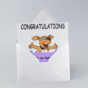 Dog Congratulations Card, Well Done Congratulations Card - Etsy