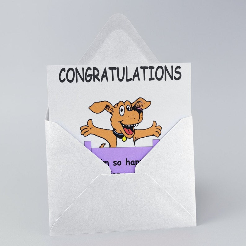 Dog Congratulations Card, Well Done Congratulations Card - Etsy