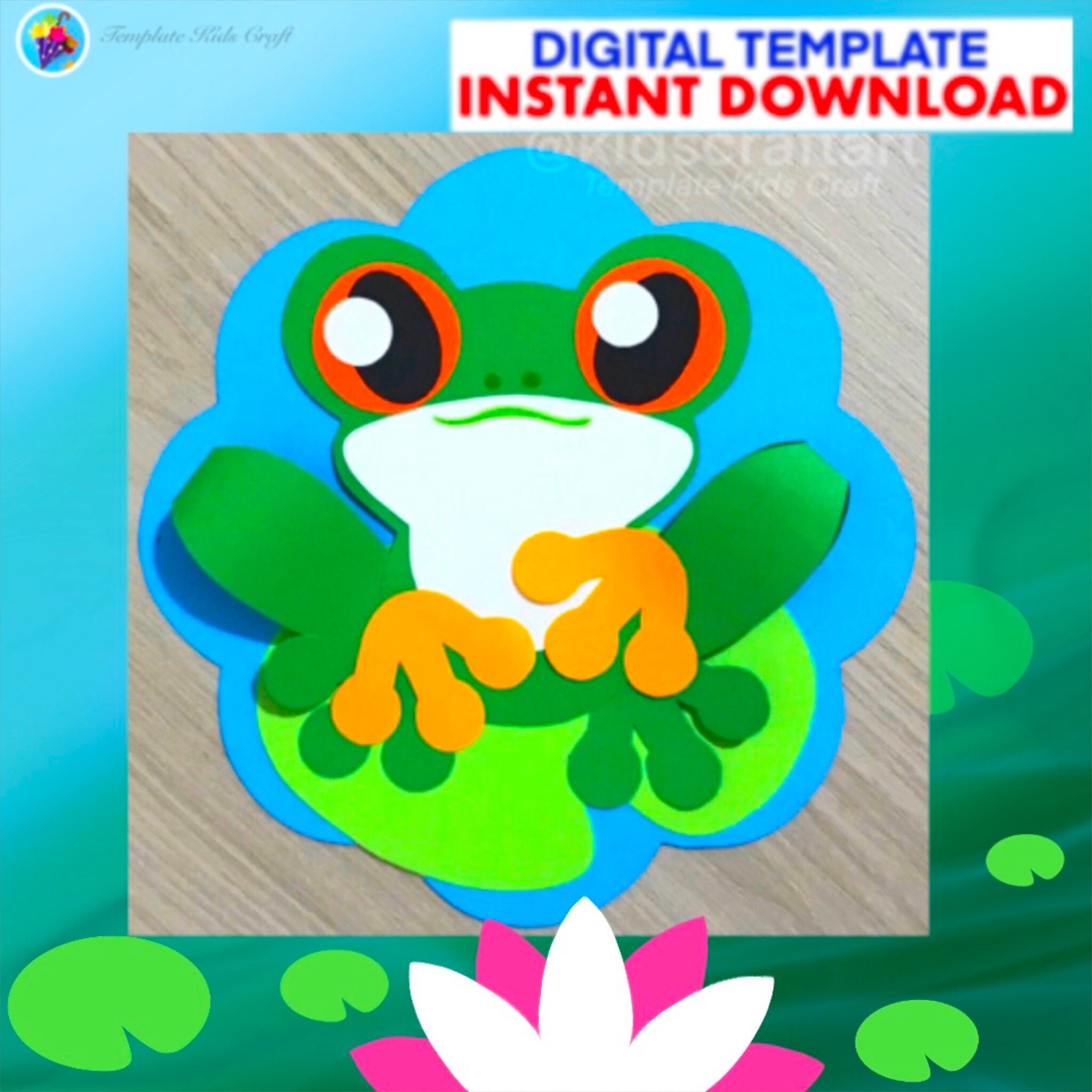 Frog Template For Kids
