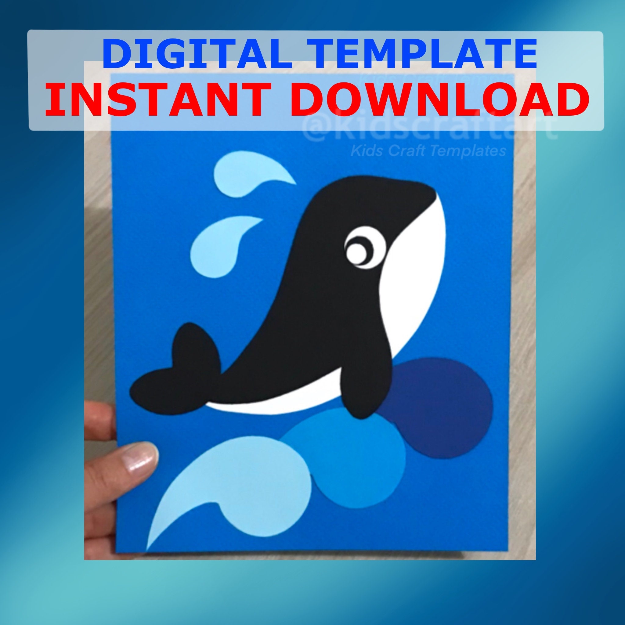 Whale Template Preschool