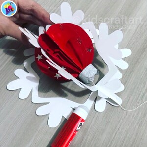 Printable Snowflake Christmas Bauble Paper Craft for Kids Adult Garland ...