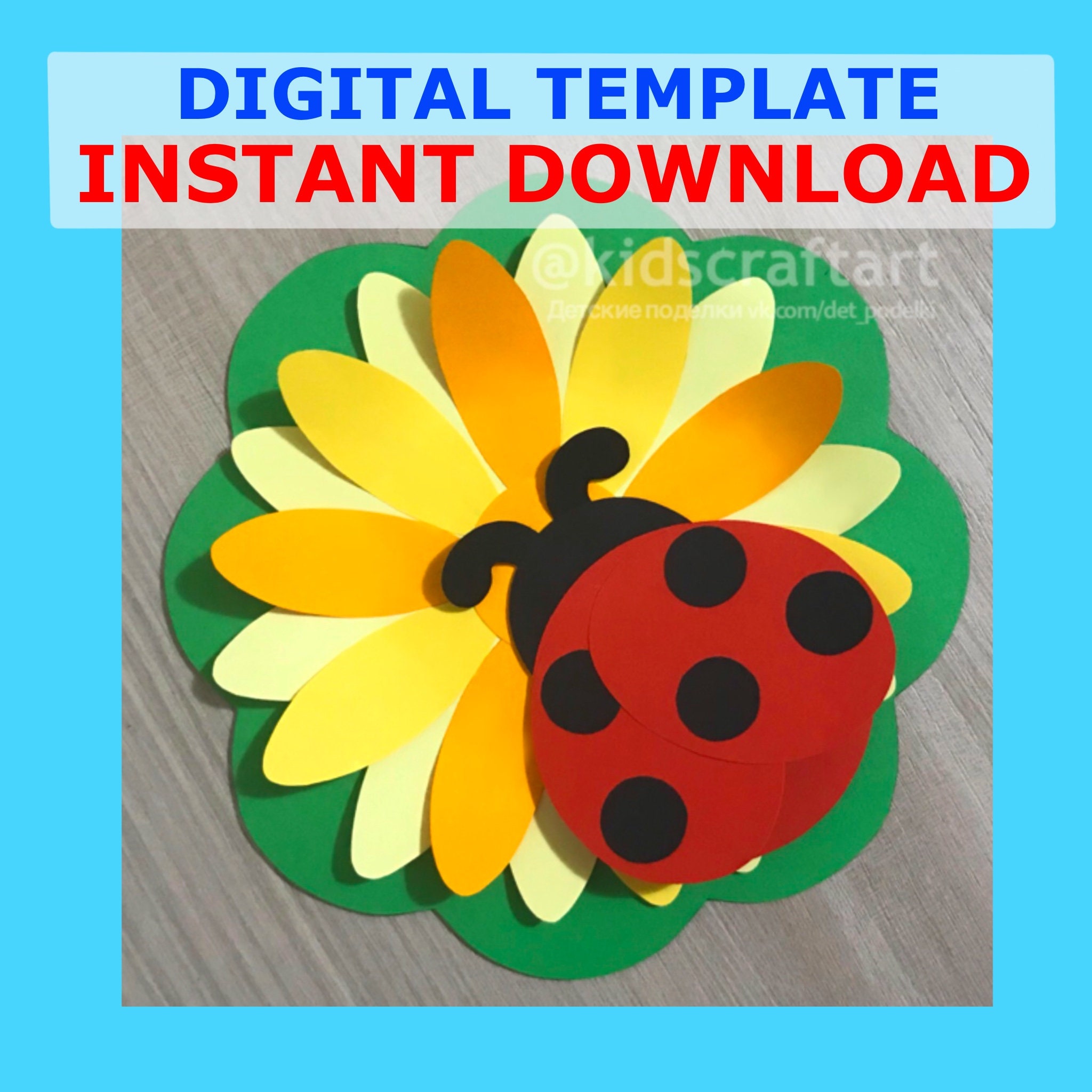 Ladybug Craft Template