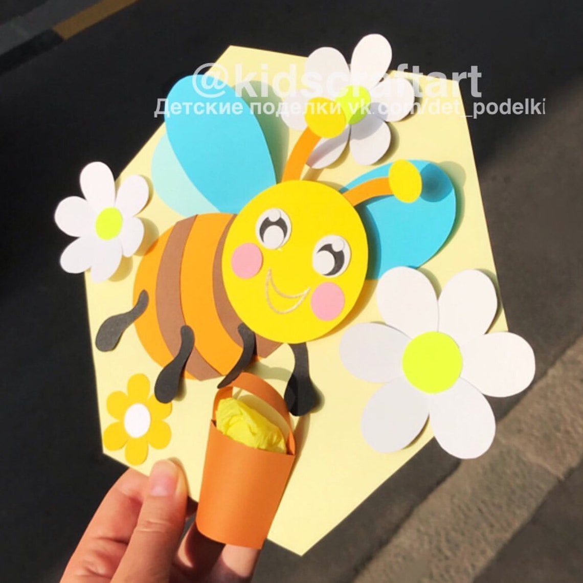3D Honey Bee Craft for Kids Summer Craft With Kids - Etsy Canada