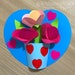 Mothers Day Card Printable 3D Flower Heart Valentines Day Craft for ...