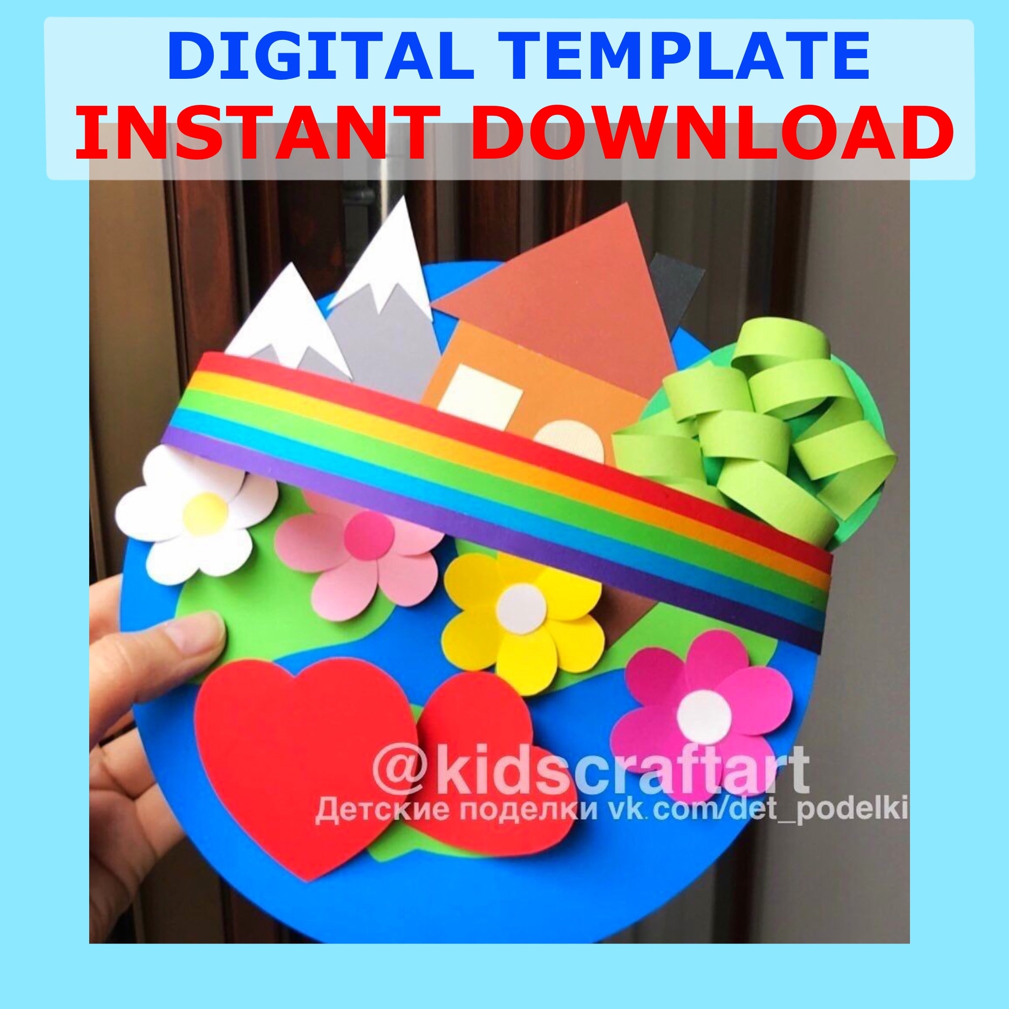 Printable Save the Planet Craft for Kids Classroom Decor - Etsy Singapore