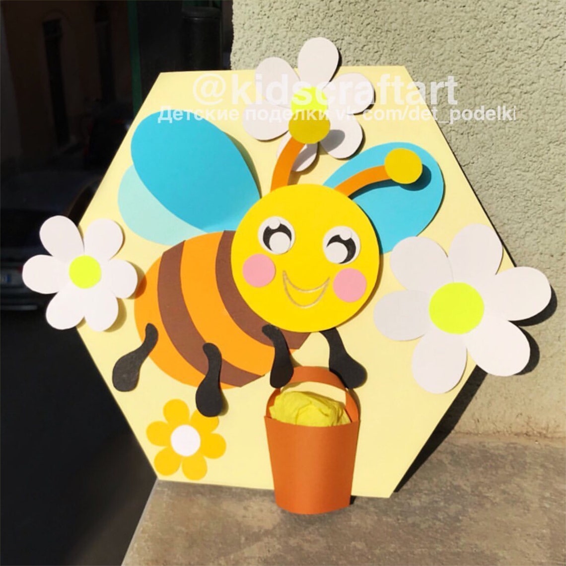 3D Honey Bee Craft for Kids Summer Craft With Kids - Etsy Canada