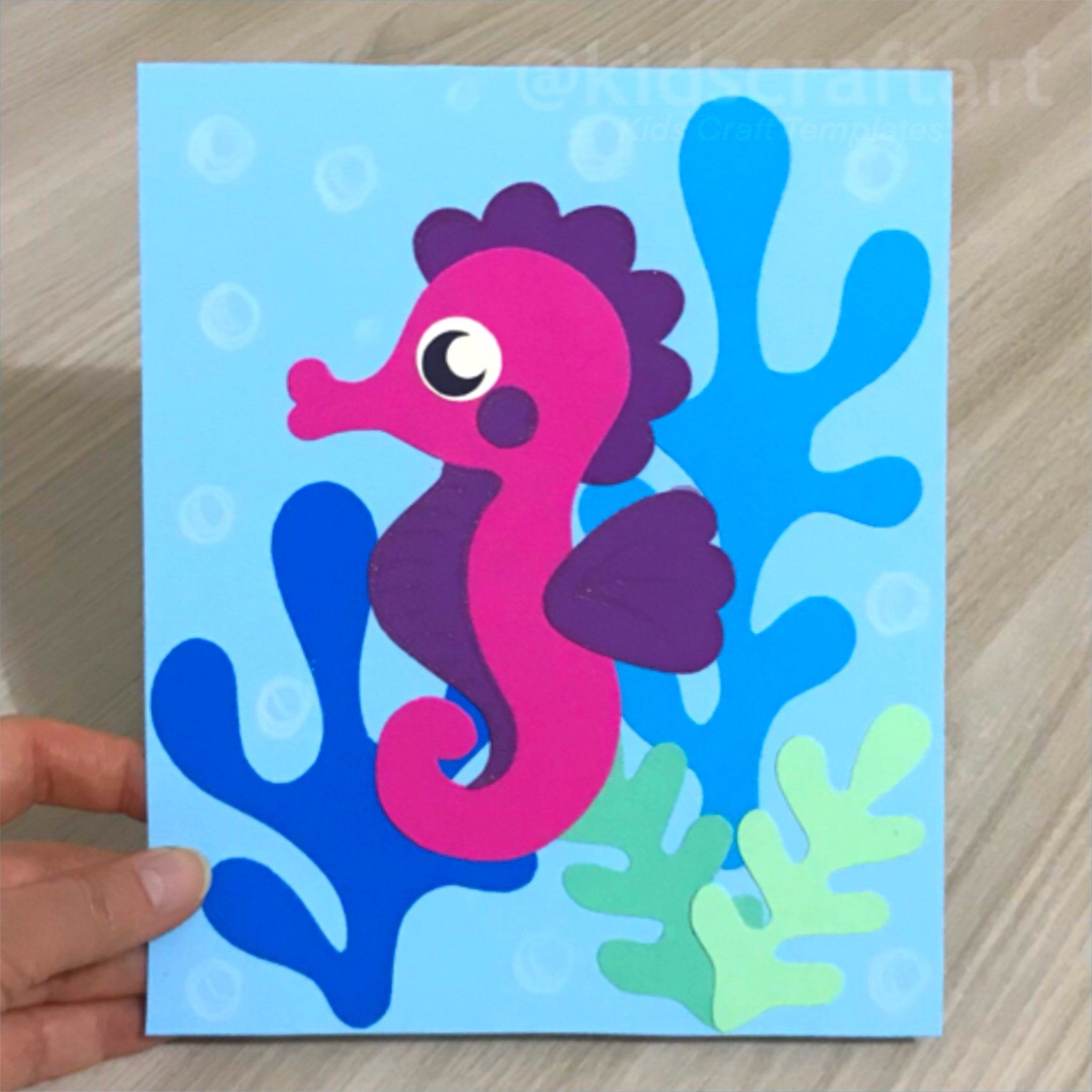 Seahorse Template Preschool