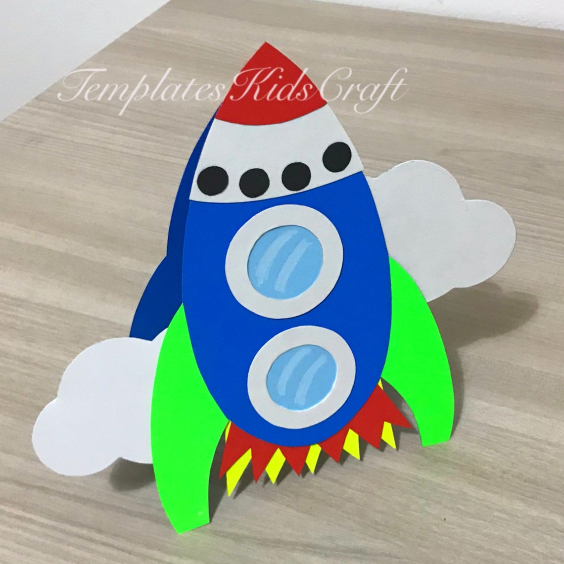 3D Rocket Craft Paper Toys Space Party Kindergarten Craft for - Etsy India