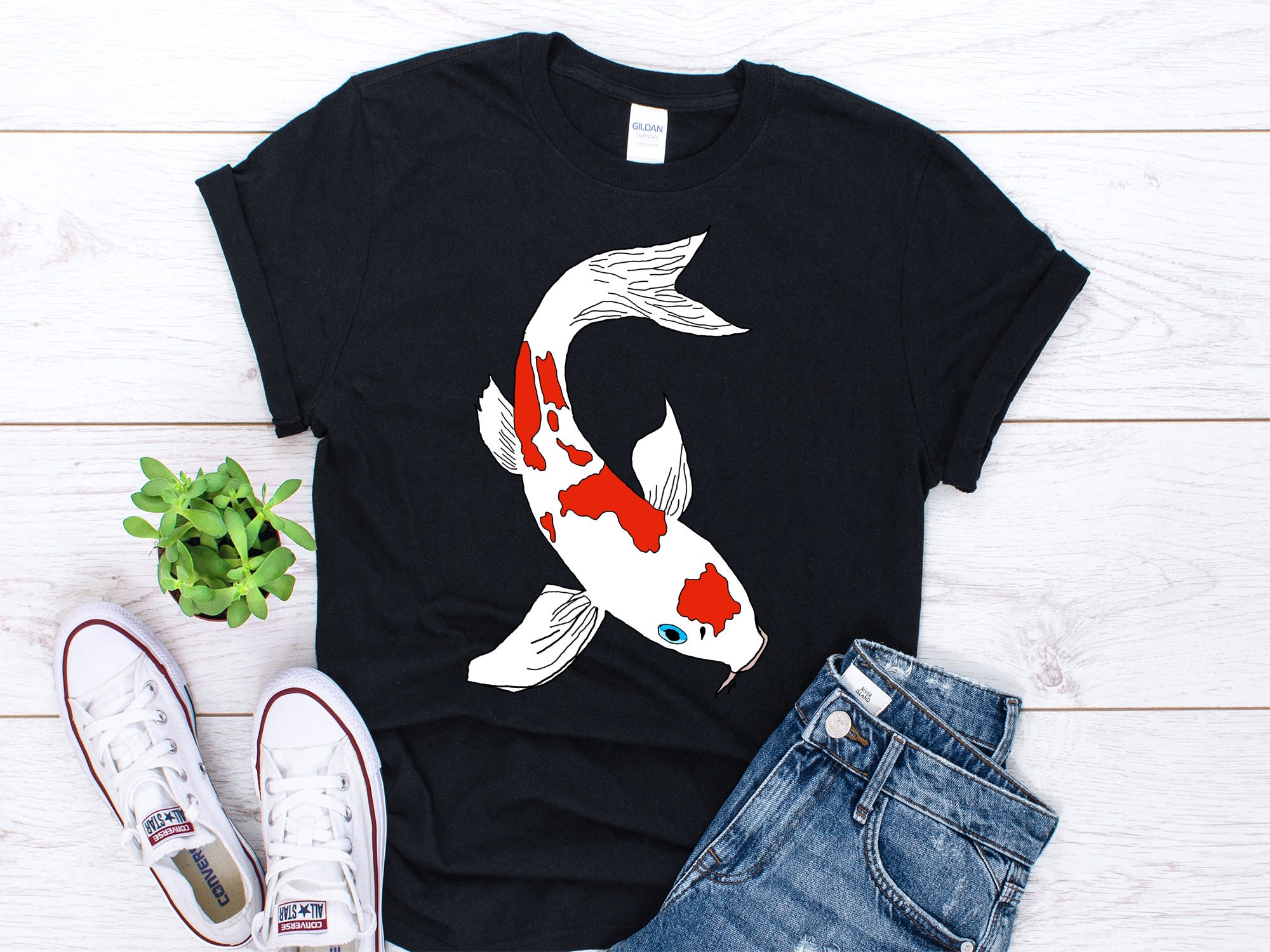 Koi Fish Shirt Koi Carp Fish Japanese Koi Shirt Nishikigoi - Etsy