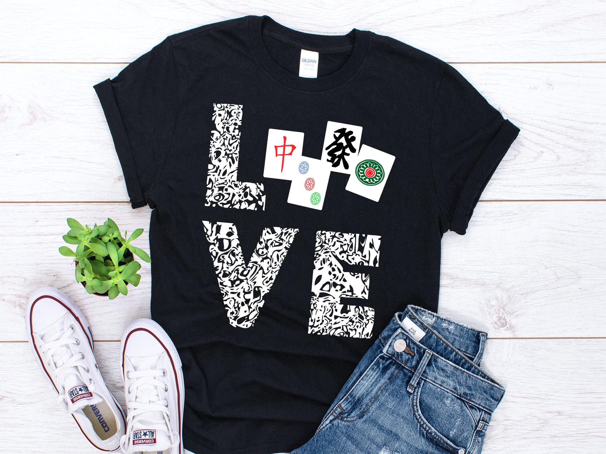 Mahjong Shirt, Mahjong Gifts, Chinese Game Gifts, Unisex Shirt, Mahjong ...