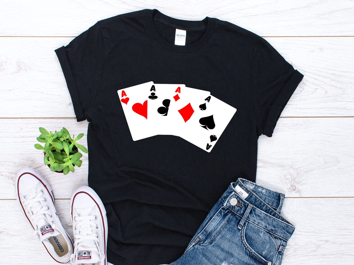 Poker Cards Shirt Card Player Shirt Poker Shirt Deck of - Etsy UK