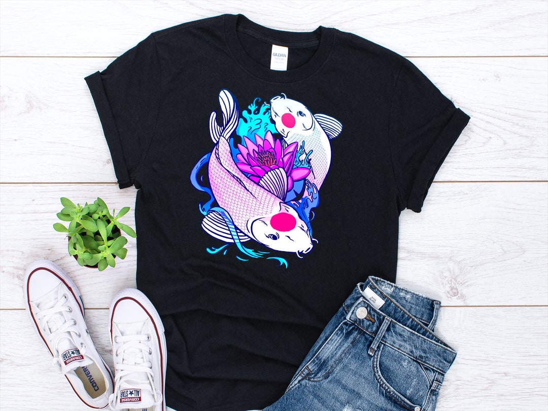 Koi Fish Yin Yang Shirt Koi Fish Shirt Koi Fish Gift Koi - Etsy