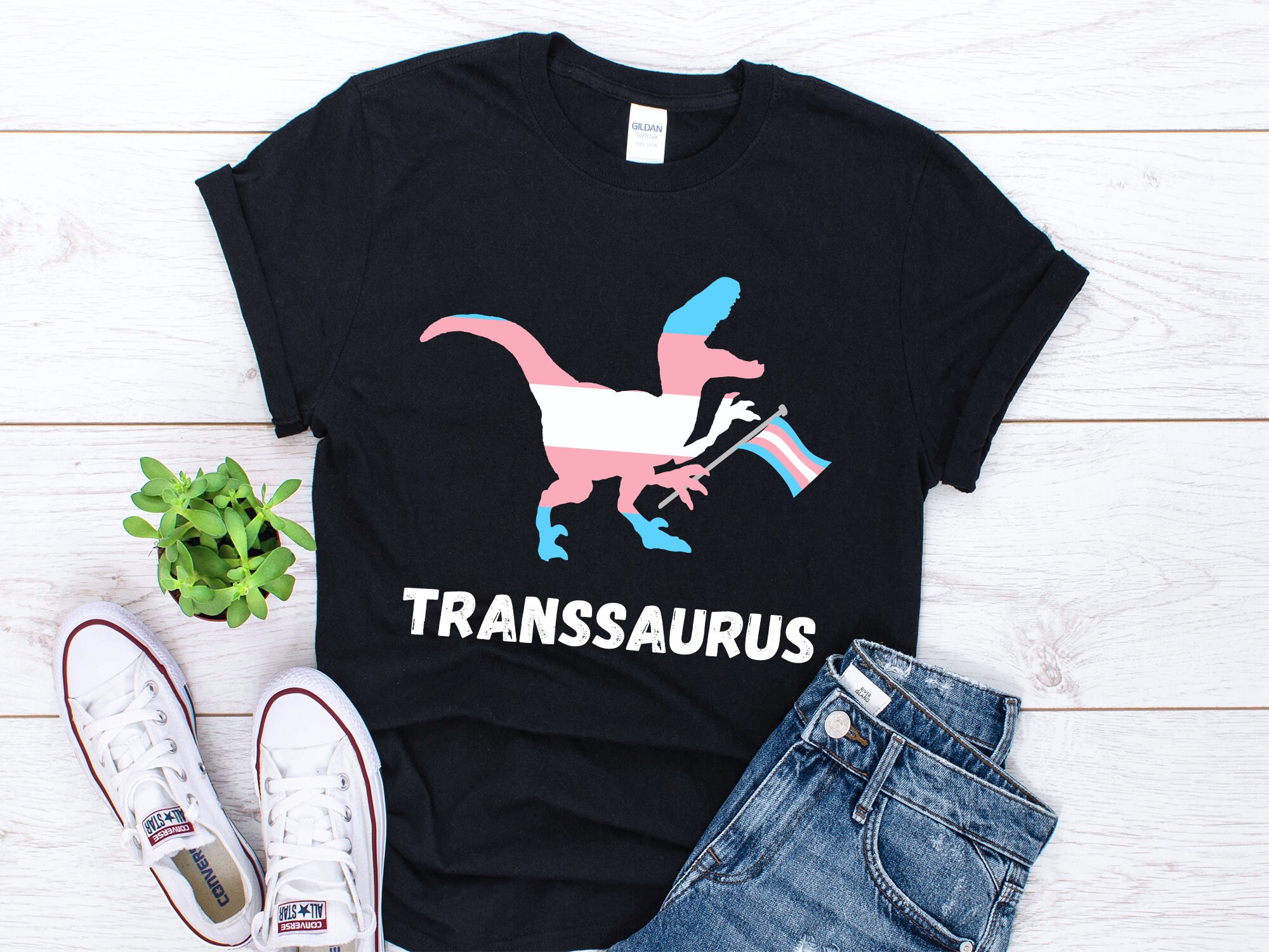 Transgender Shirt Funny Trans Gender Dinosaur Shirt Trans - Etsy