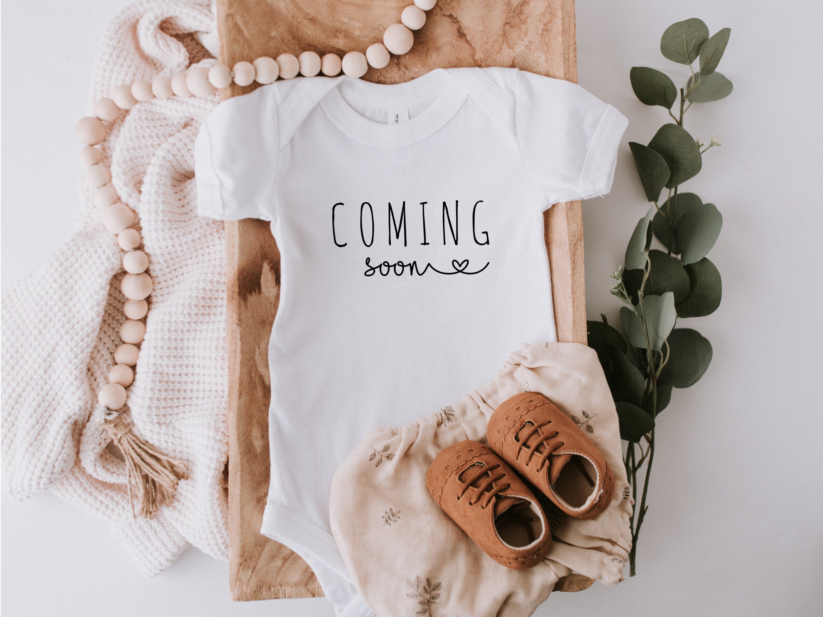 Coming Soon Vest Baby Incoming Romper Baby Shower Gift | Etsy