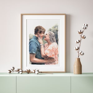 Hand-painted Couple Portrait - Etsy