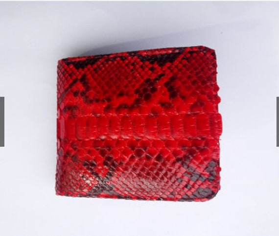 Real Genuine Python Snake Skin Leather Wallet Bifold Mens - Etsy