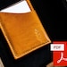 Minimalist Slim Wallet Template , DIY EDC Leather Wallet PDF Pattern - Etsy