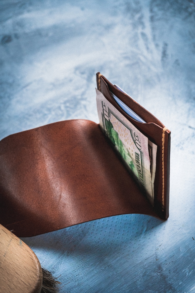 Minimalist Slim Flap Wallet Template , DIY EDC Leather Wallet PDF ...