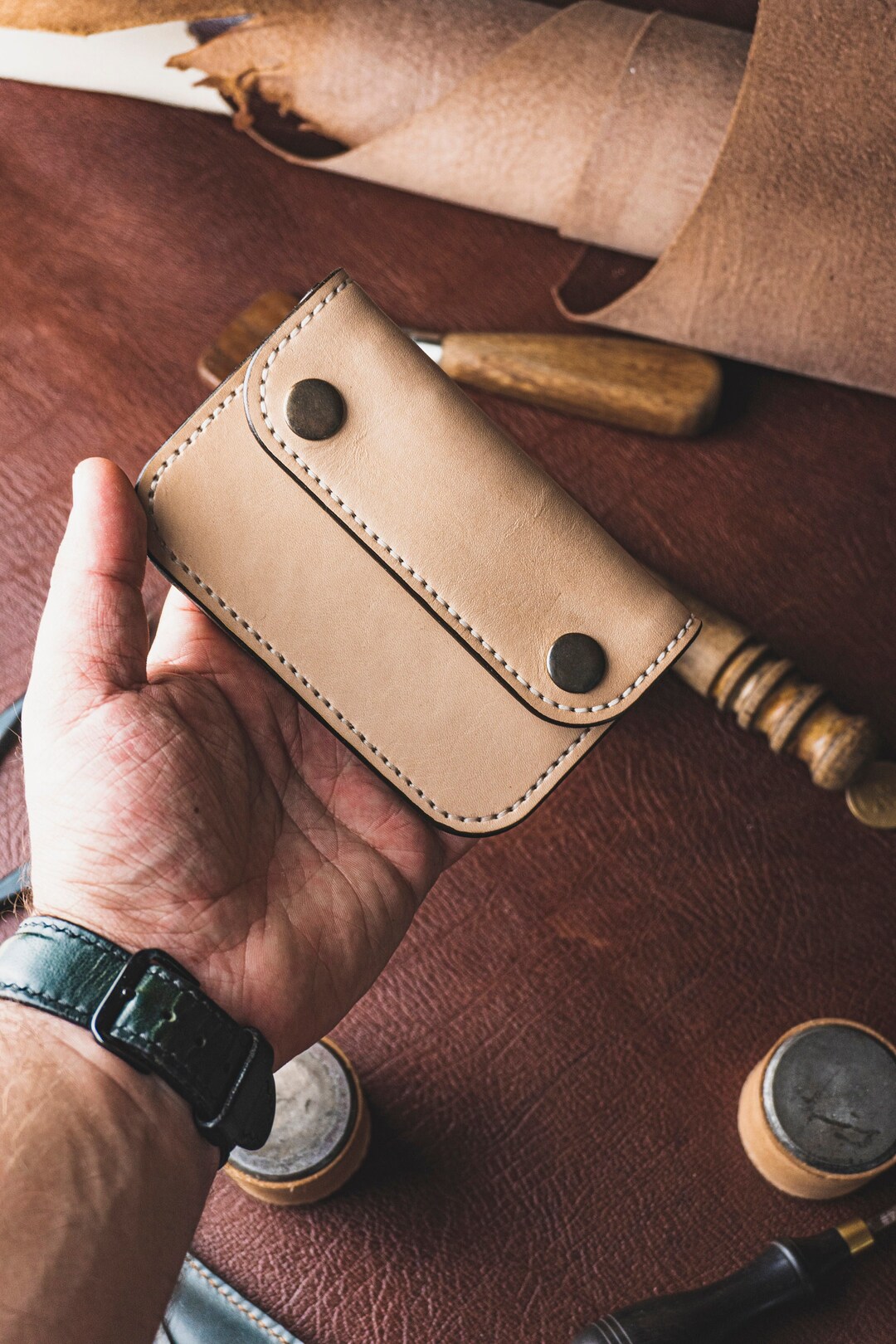 Short Trucker Wallet , Stylish Wallet for Rider, Biker or Trucker - Etsy