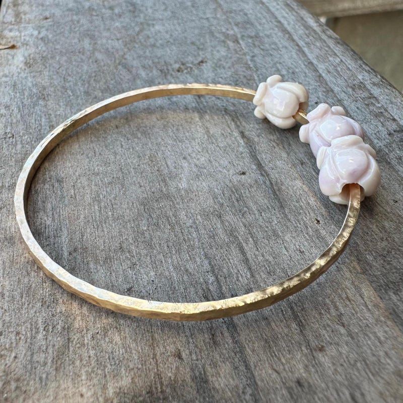 Flower Bangle - Etsy