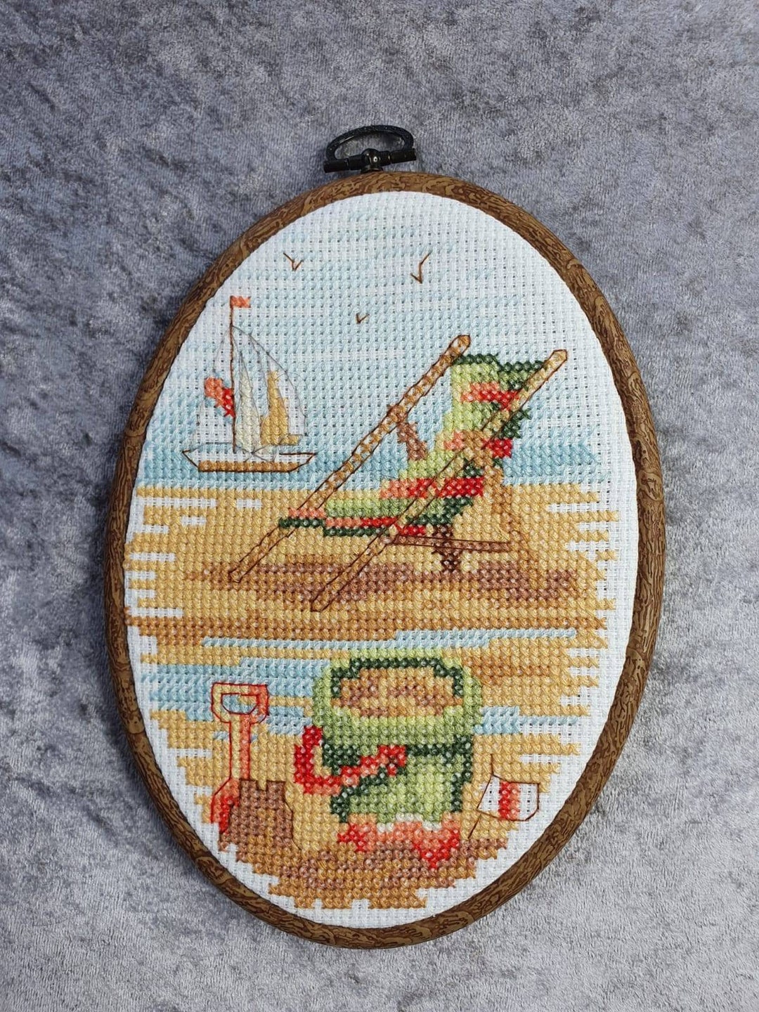 Cross Stitch Beach Scene - Etsy