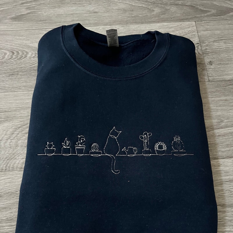 Embroidered Cats - Etsy