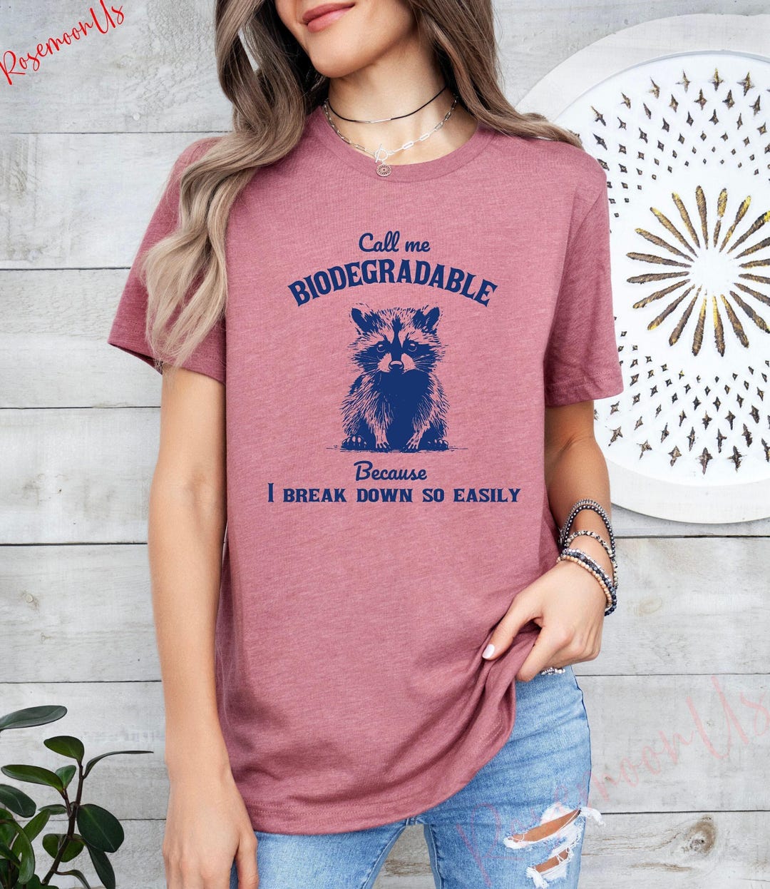 Call Me Biodegradable Funny Meme Shirt, Funny Meme Shirt, Raccoon Shirt ...